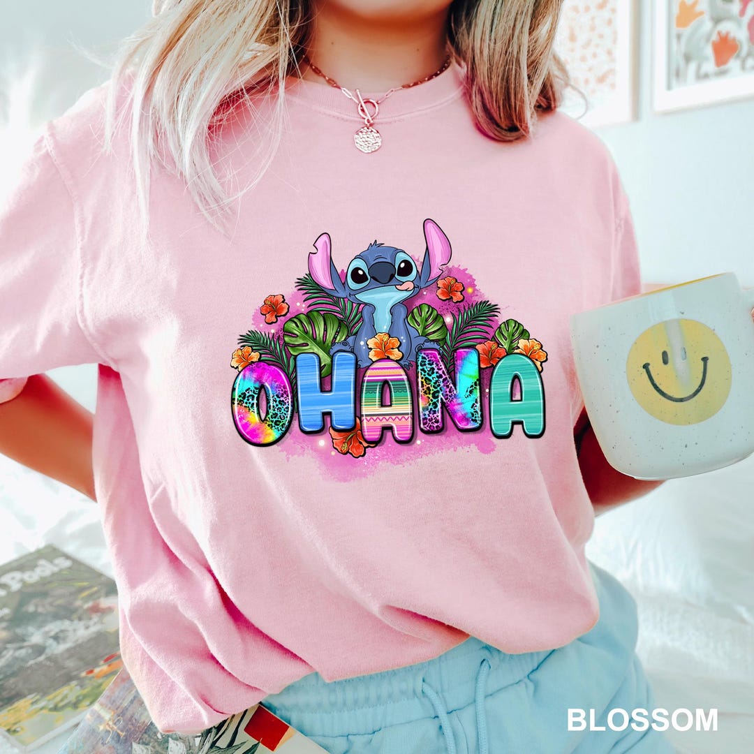 Disney Lilo and Stitch Ohana Summer Time Shirt, Comfort Colors, Cute ...