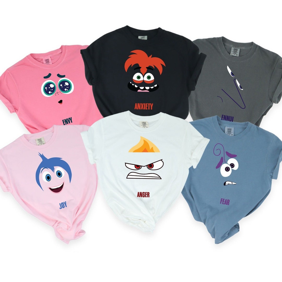 Inside Out Characters Shirt, Inside Out 2 Shirt,inside Out Group ...