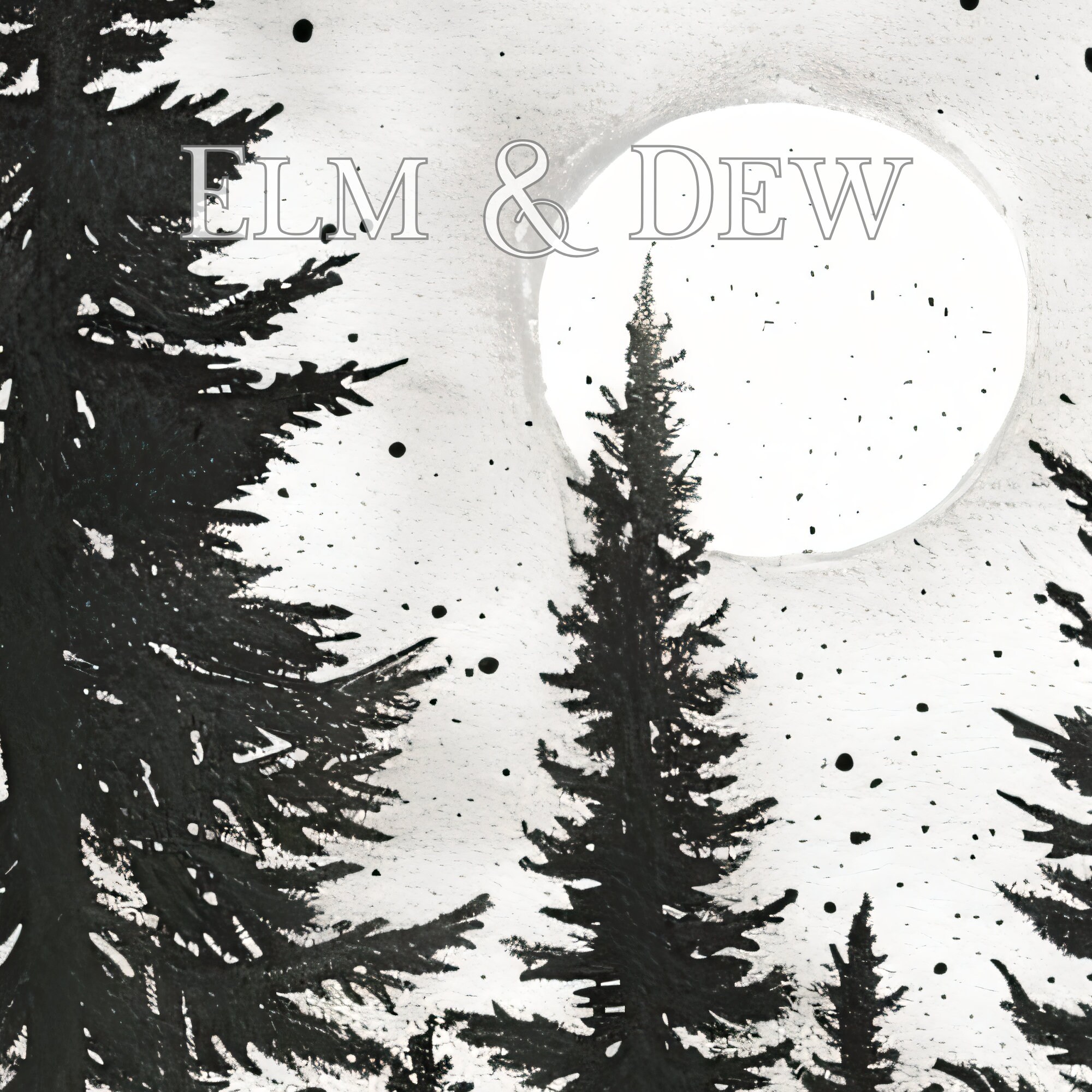 Printable Rustic Ink Forest, Black Ink Drawing, Minimalist Art, Nature ...