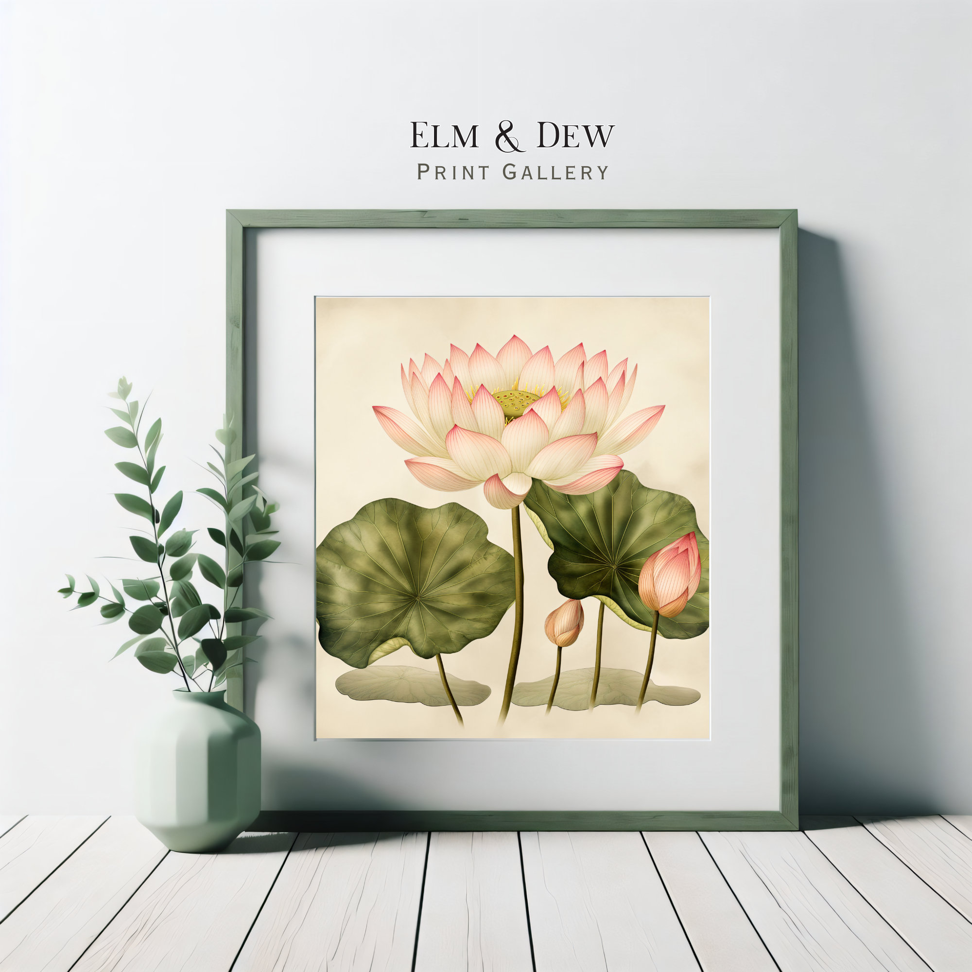 Printable Lotus Flower Art, Botanical Art, Floral Print, Zen Decor ...