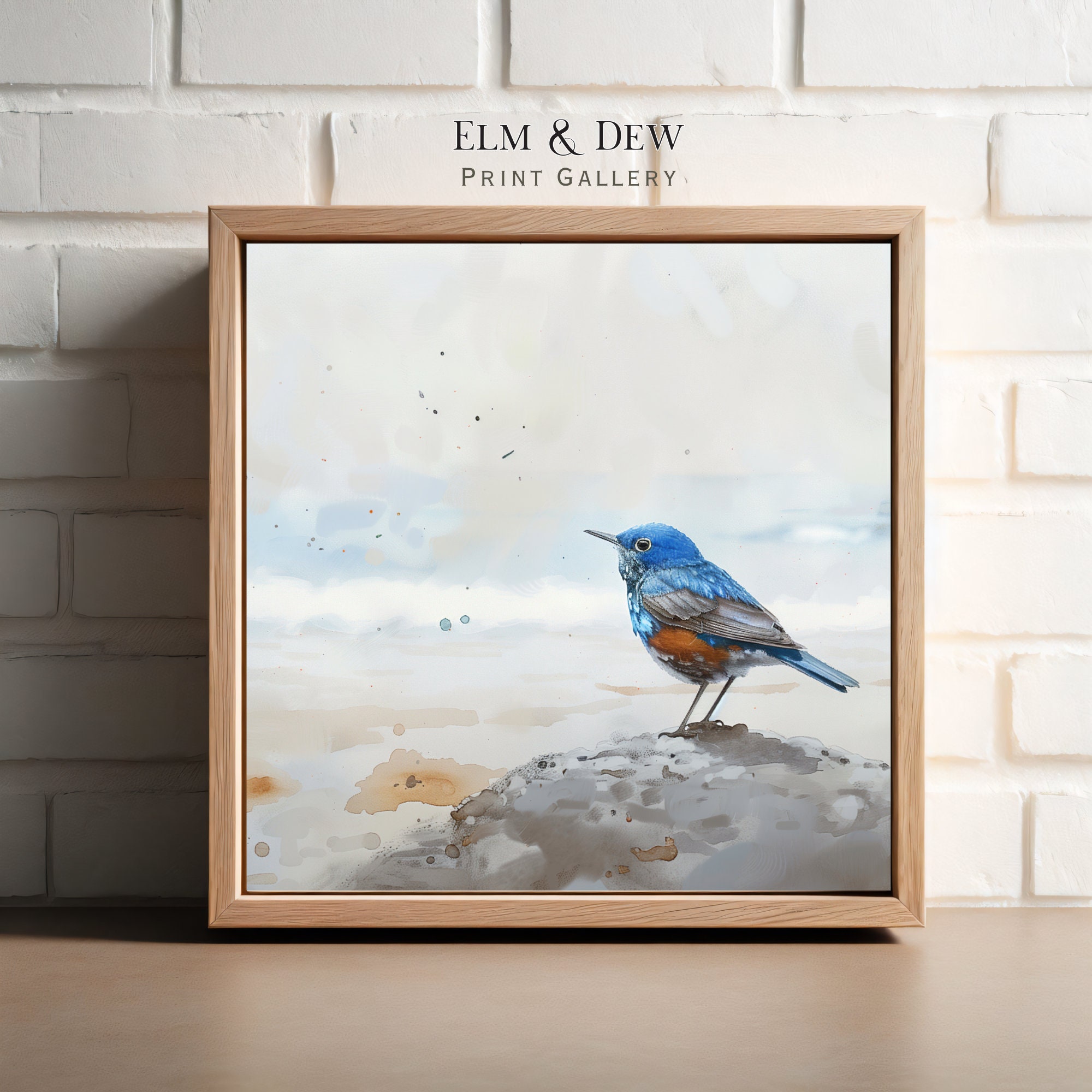 Printable Watercolor Bird Art, Wildlife Art Print, Farmhouse Decor ...