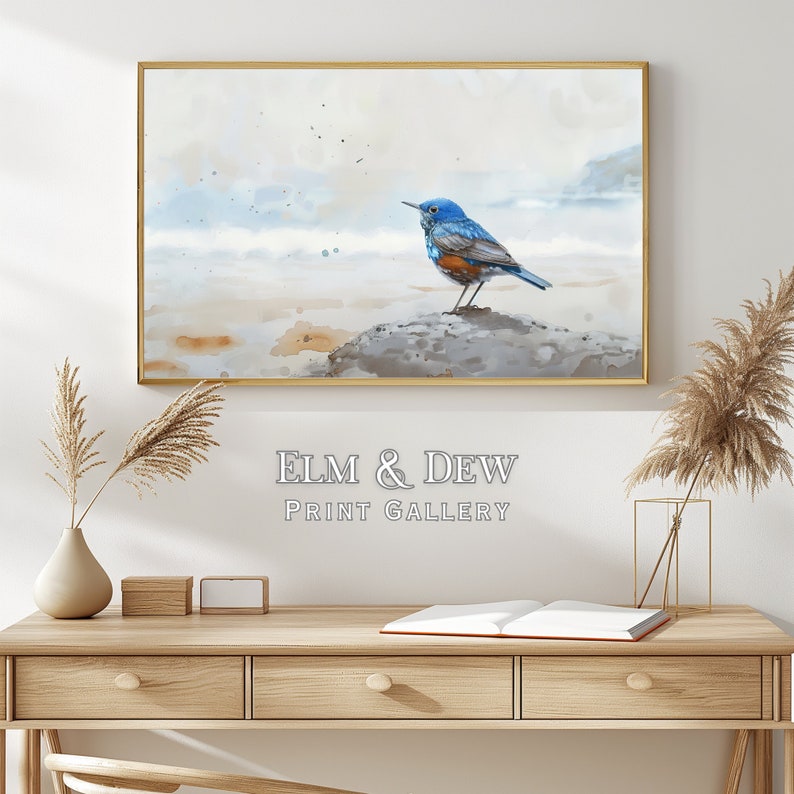 Printable Watercolor Bird Art, Wildlife Art Print, Farmhouse Decor ...