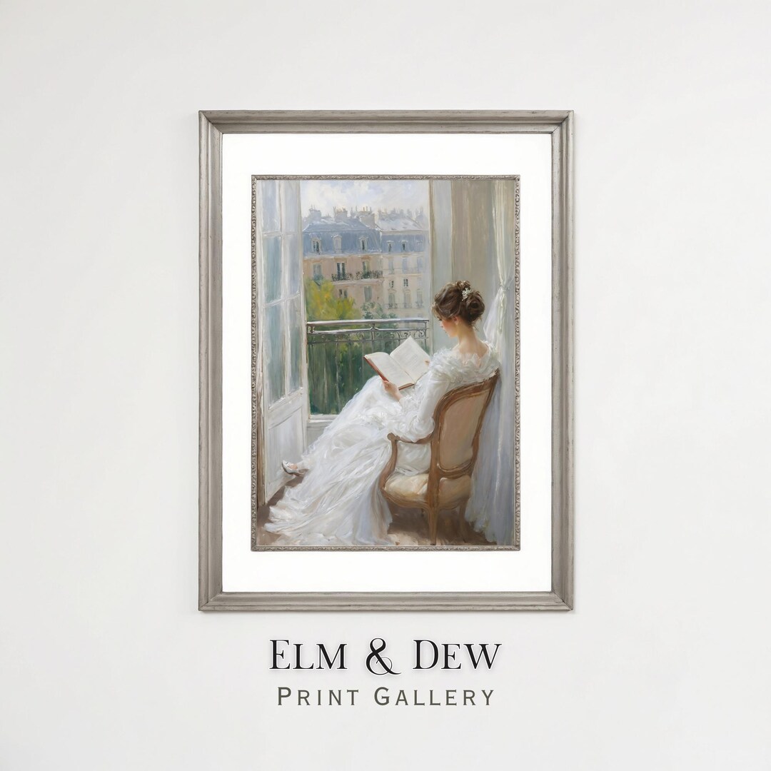 Vintage Woman Reading Print, Vintage Art, Reading Art, Woman Art ...