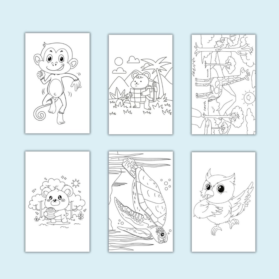 Printable Nature Coloring Pages 27 Pages for Kids & Teenagers Instant ...