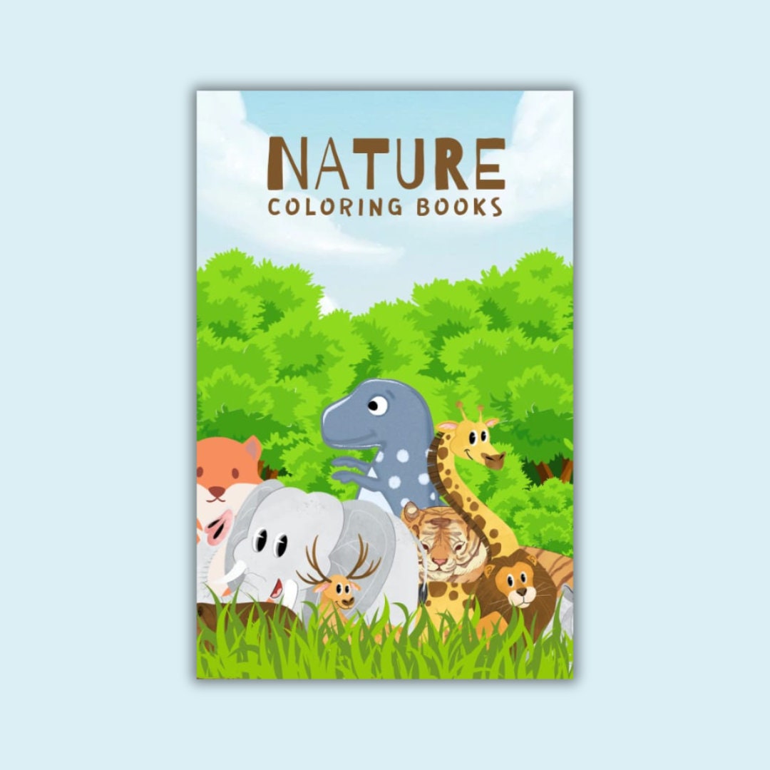 Printable Nature Coloring Pages 27 Pages for Kids & Teenagers Instant ...