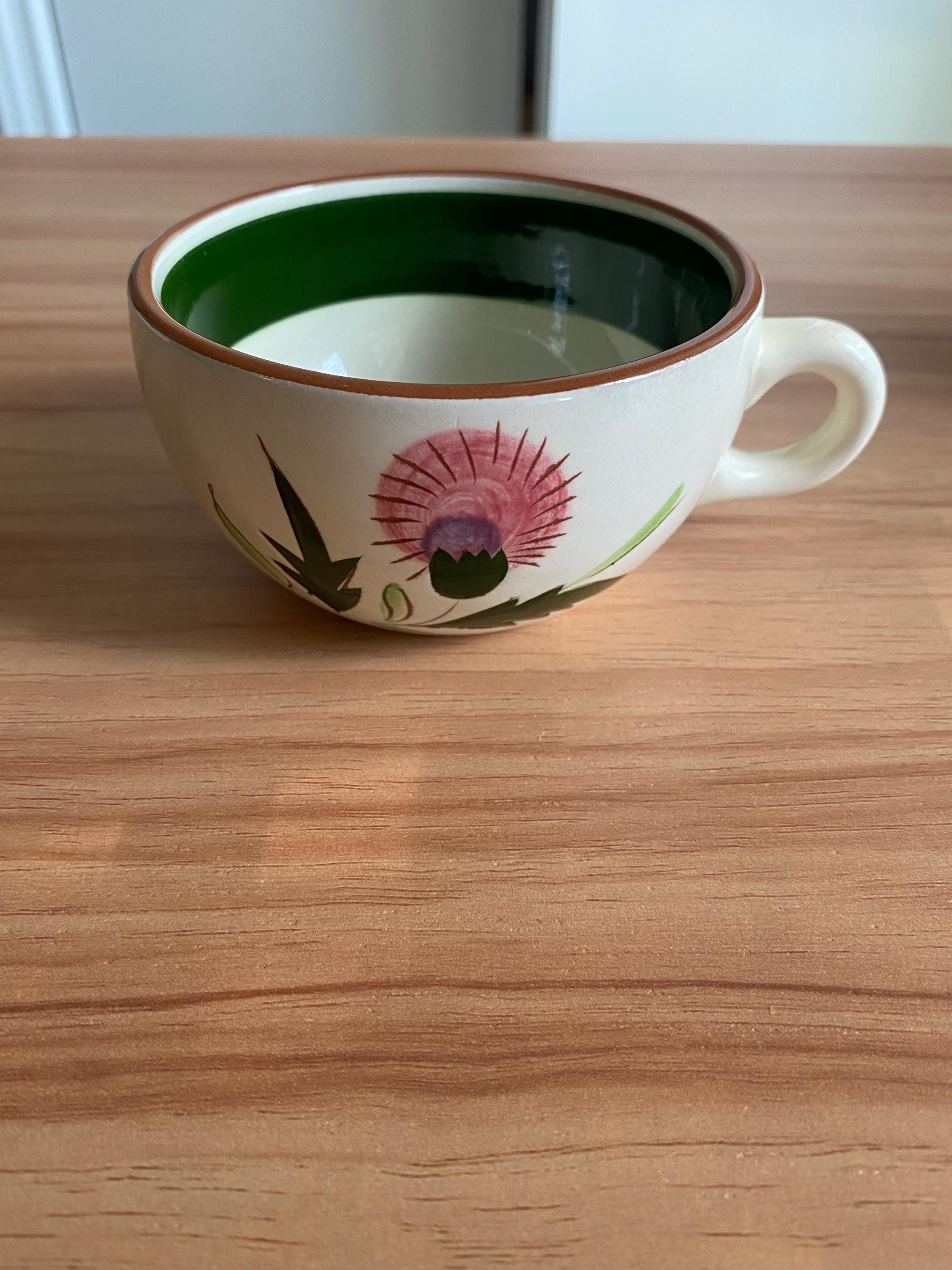 Vintage Stangl Pottery Hand-painted “thistle” Pattern Small Cup / Tea ...