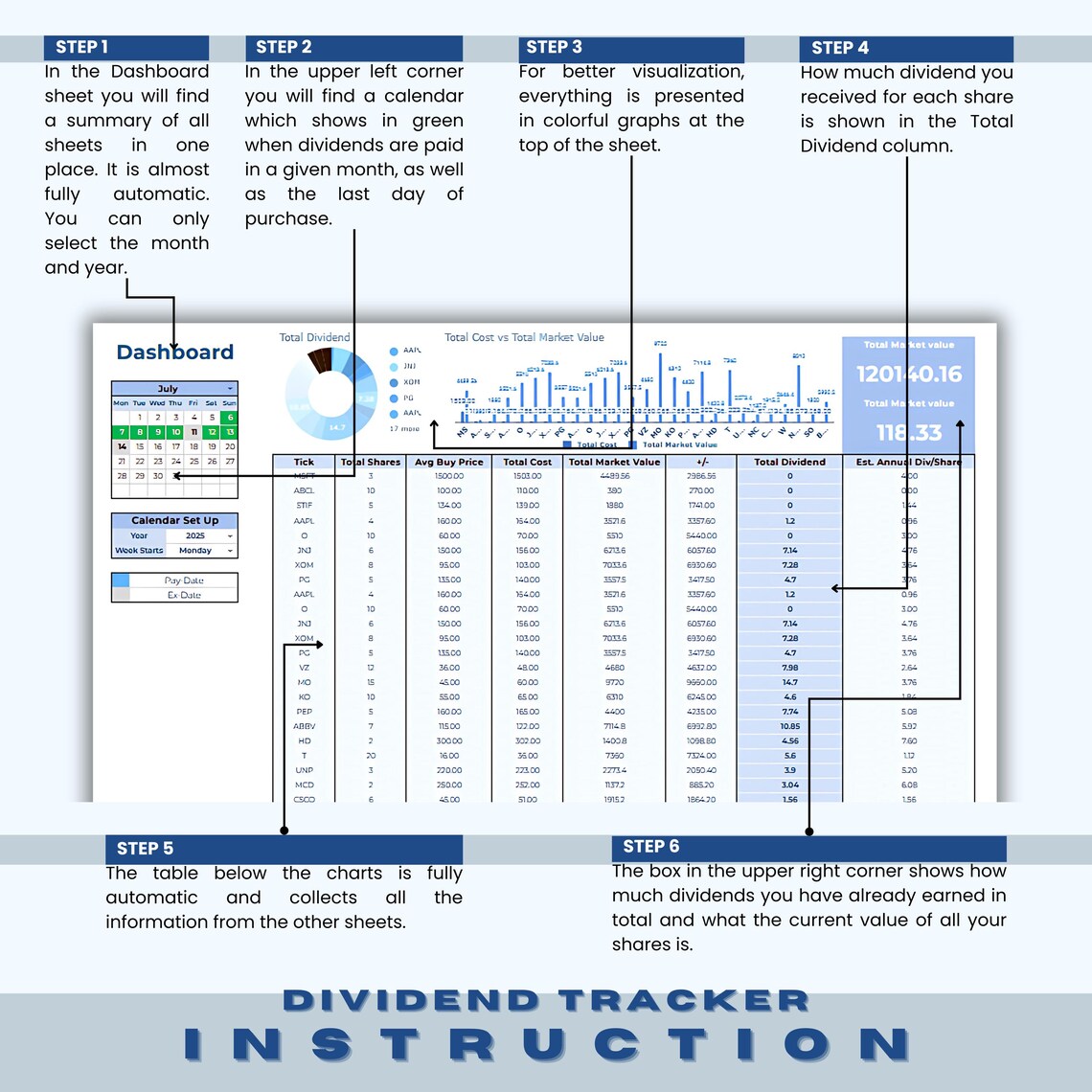 Dividend Tracker Google Sheet Template: PLR Master Resell Rights - Etsy
