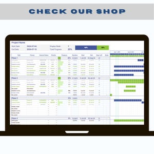 PLR Gantt Chart Spreadsheet Google Sheet Plr Template Plr Google Spreadsheets Master Resell ...