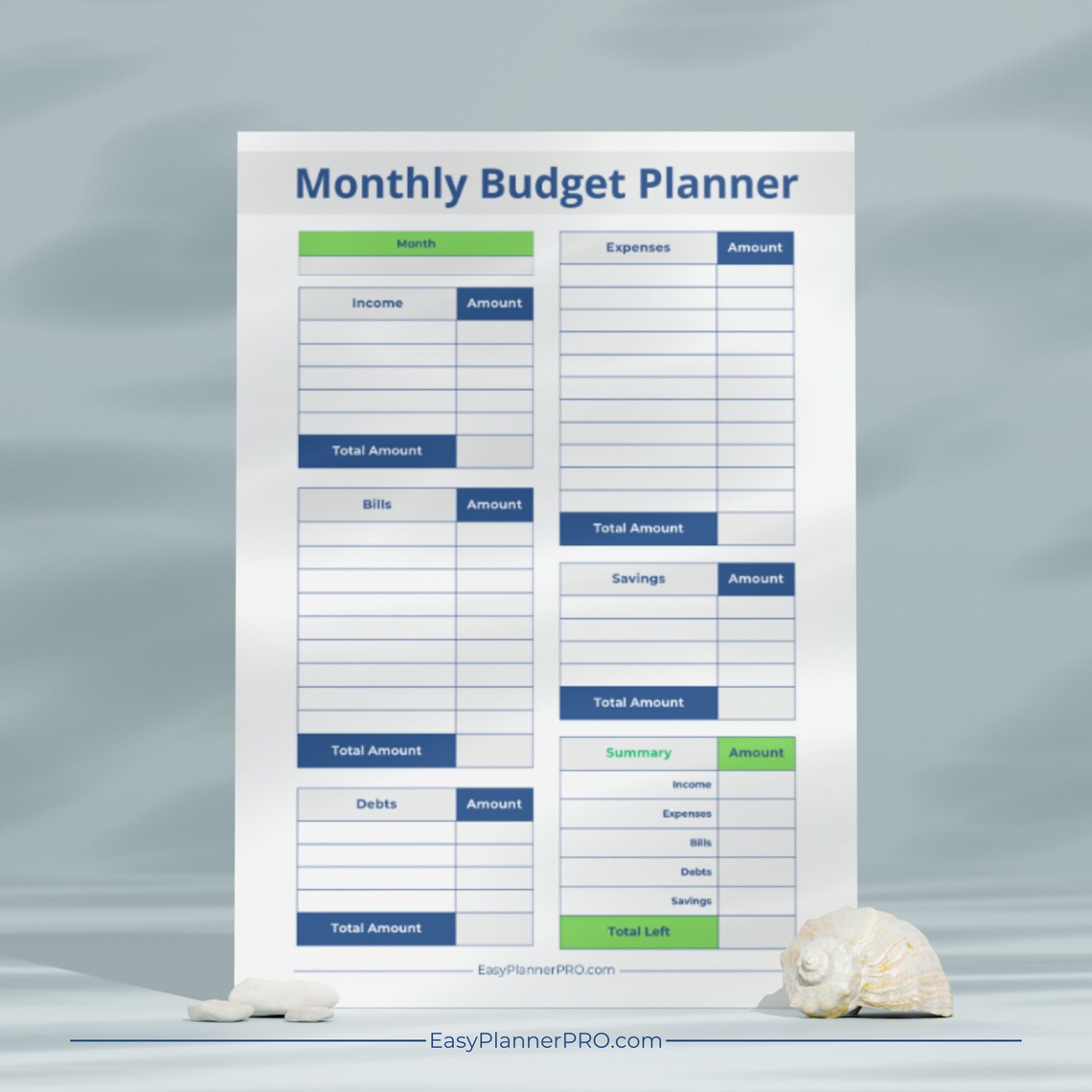 Printable Monthly Budget Planner | Budget Tracker Pdf | Printables A4 ...