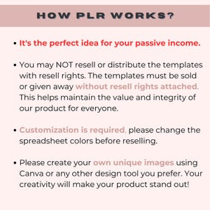 PLR Goal Tracker Spreadsheet Google Sheets Template PLR Resell Template ...