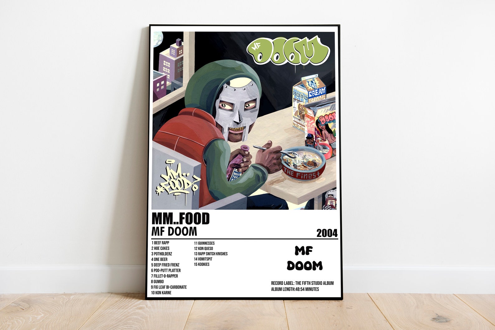 MF Doom Mm Food Album Cover Print Poster Digital Download Digital Album ...