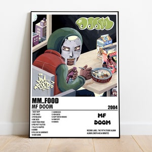 MF Doom Mm Food Album Cover Print Poster Digital Download Digital Album ...