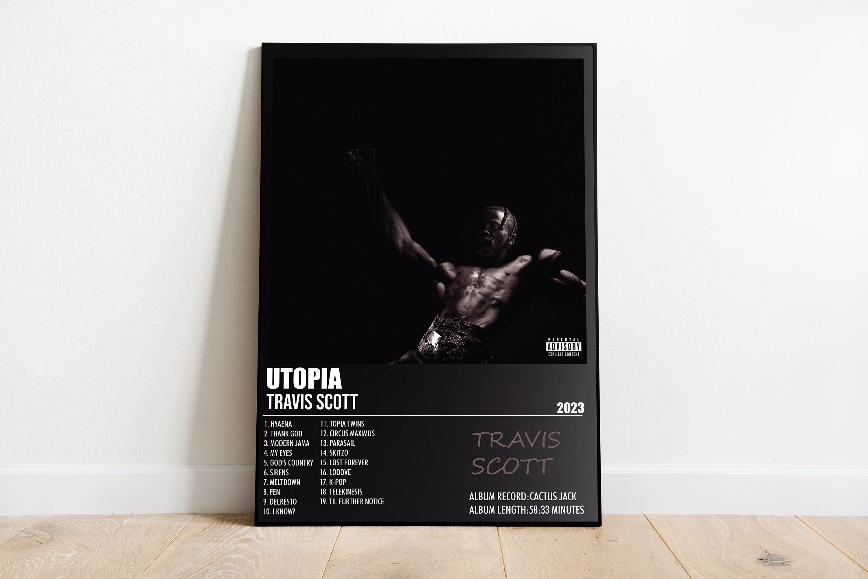 Utopia - Travis Scott - Digital Album Art Poster Download - Home Decor ...