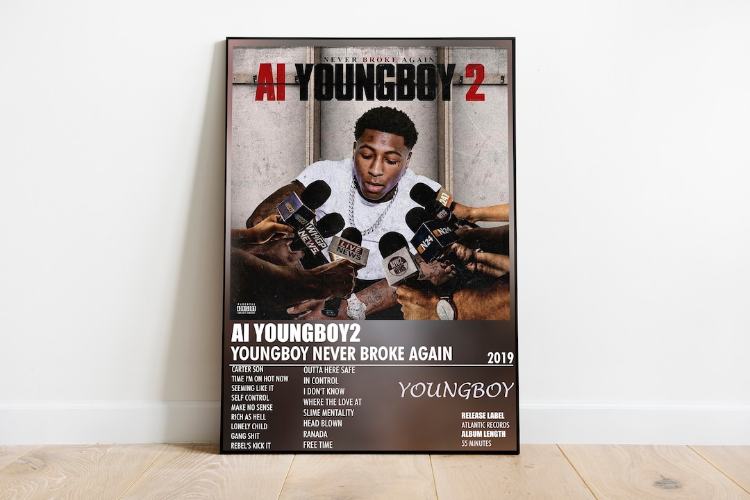 NBA Youngboy Digital Download Poster, Youngboy Never Broke Again Poster ...