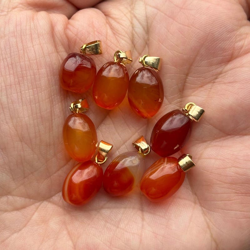 Carnelian Necklace - Etsy