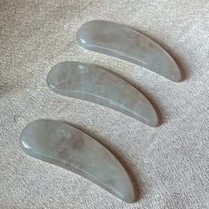 White Jade Cream Spatula, Carved Skincare Spoon, Moisturizer Scooper ...