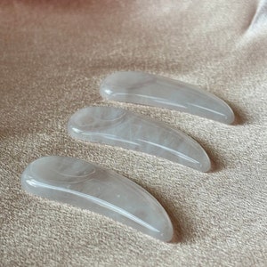 White Jade Cream Spatula, Carved Skincare Spoon, Moisturizer Scooper ...