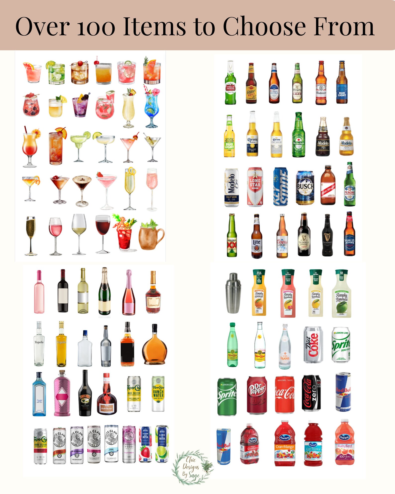 Signature Drink Sign | Bar Menu Template | Bar Menu Template Editable ...