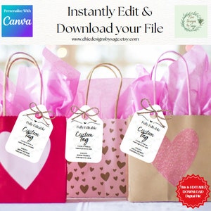 Editable Tags | Editable Tags Instant Download | Editable Tag Canva ...