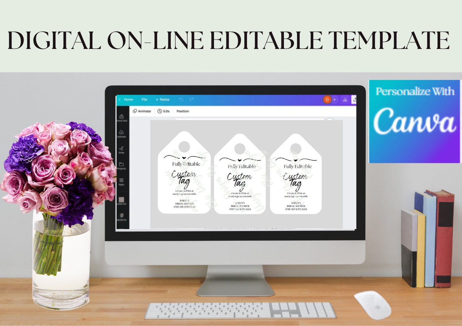 Editable Tags | Editable Tags Instant Download | Editable Tag Canva ...