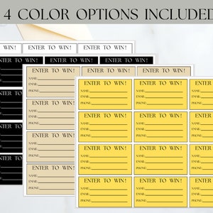 Printable Raffle Tickets: DIY Event Ticket Template (PDF) - Etsy