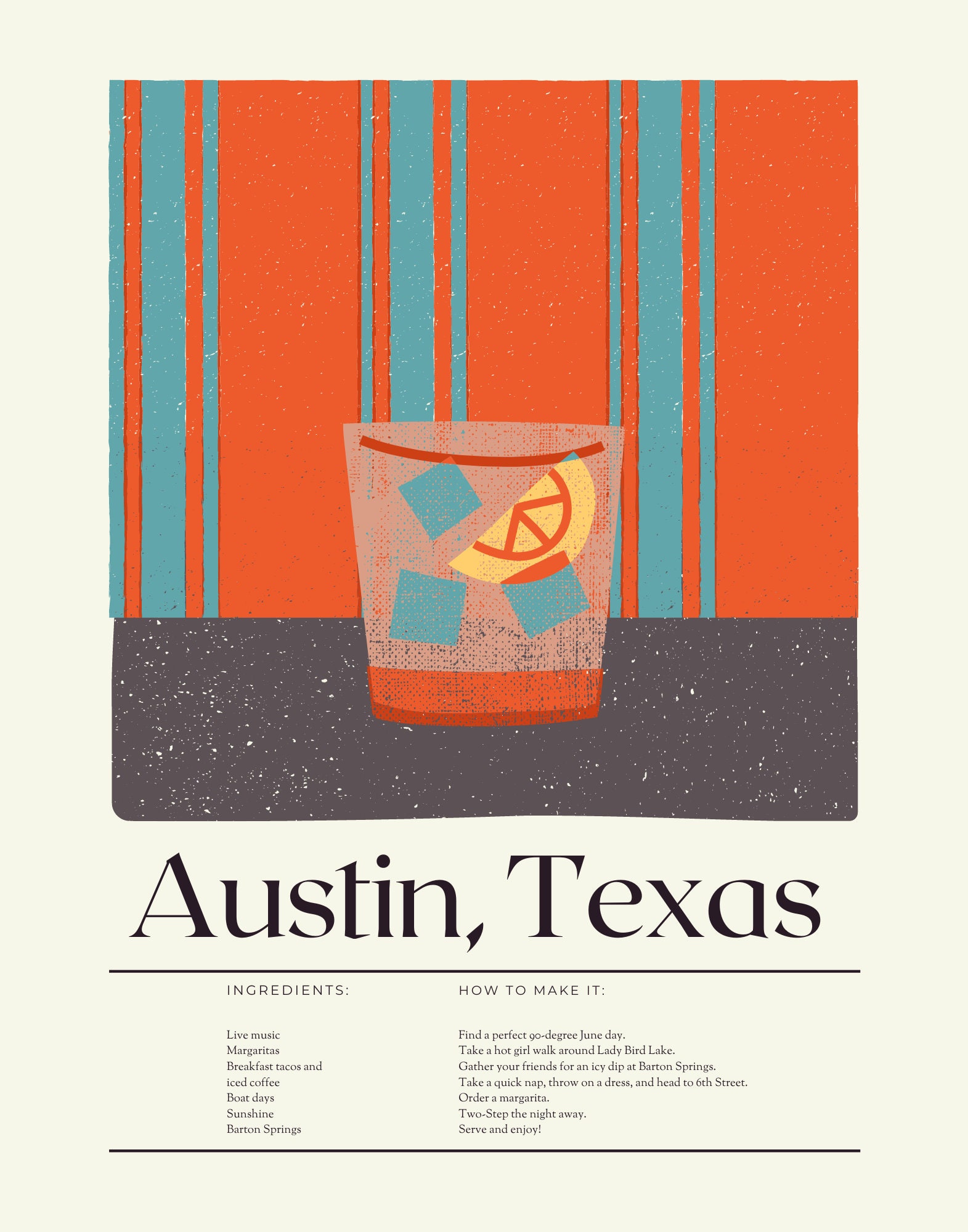 DIGITAL DOWNLOAD | Printable Wall Art | Art Print | Austin TX | Perfect ...