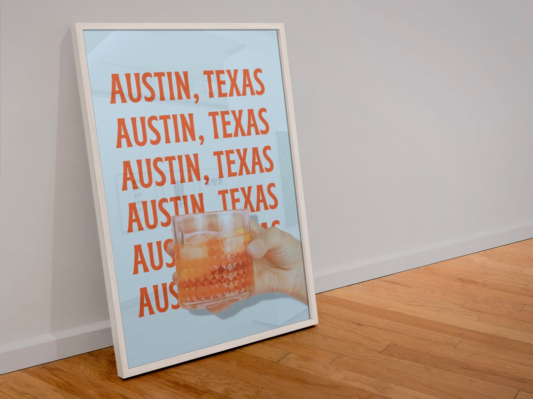 DIGITAL DOWNLOAD | Austin Texas | Printable Wall Art | Art Print ...