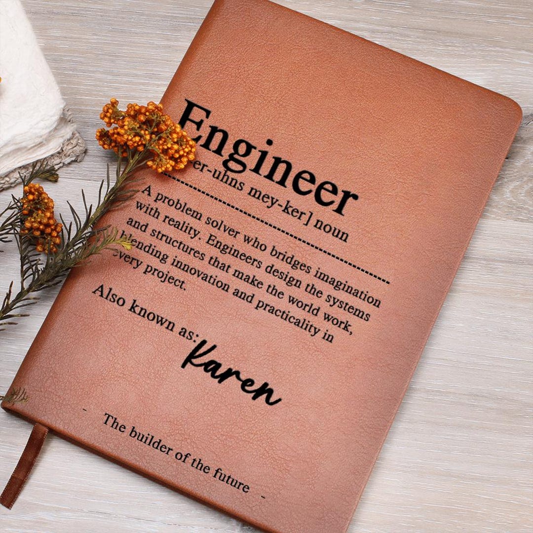 Personalized Engineer Journal, Custom Notebook for Engineers ...