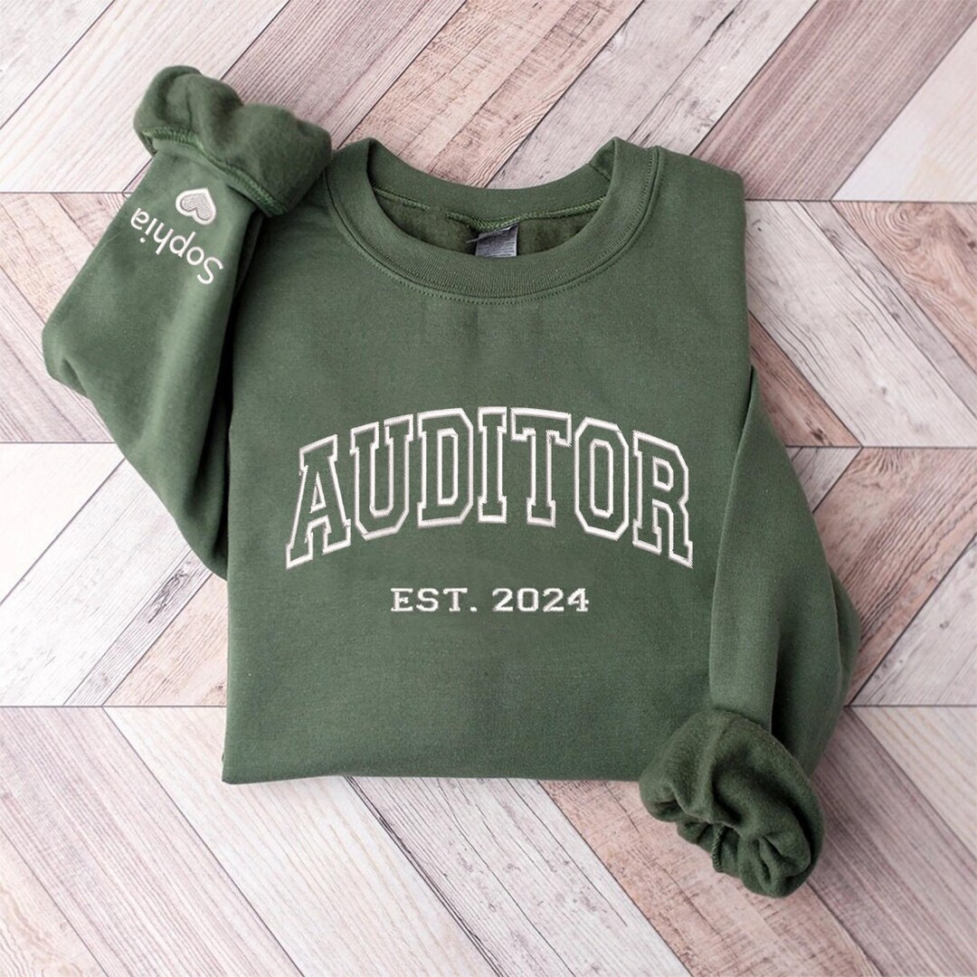 Embroidered Auditor Shirt, Custom Auditor Crewneck Sweatshirt, Auditor ...