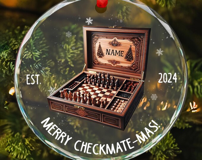 Checkmate Chess Ornament Chess Christmas Chess Gift Chess Present Funny ...