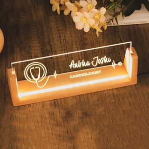 Cardiologist Desk Name Plate, Heart Doctor Office Sign, Cardiology ...
