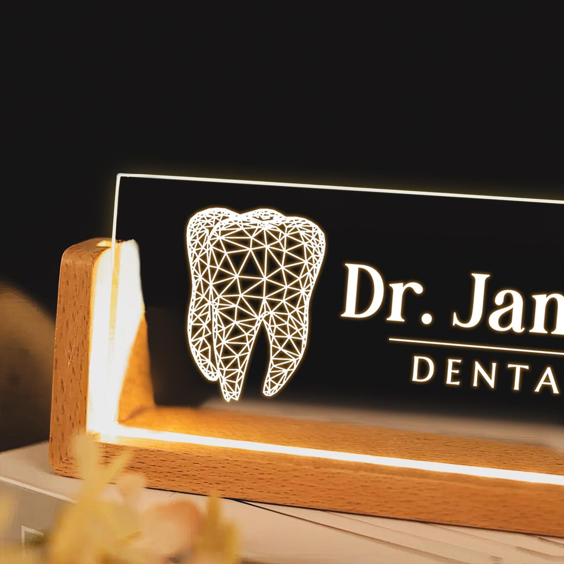 Dental Surgeon Desk Name Plate, Dentist Office Sign, Dental Clinic ...