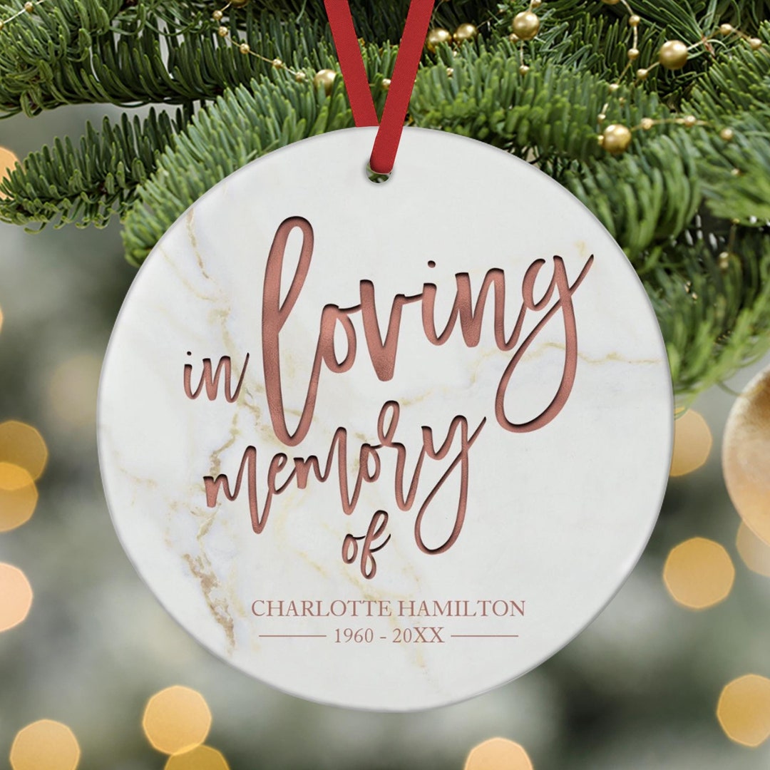 In Loving Memory Ornament, Memorial Christmas Ornaments, Christmas in ...