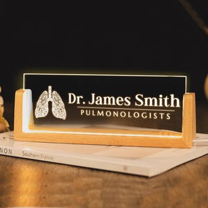 Pulmonologist Desk Name Plate, Lung Doctor Sign, Respiratory Specialist ...