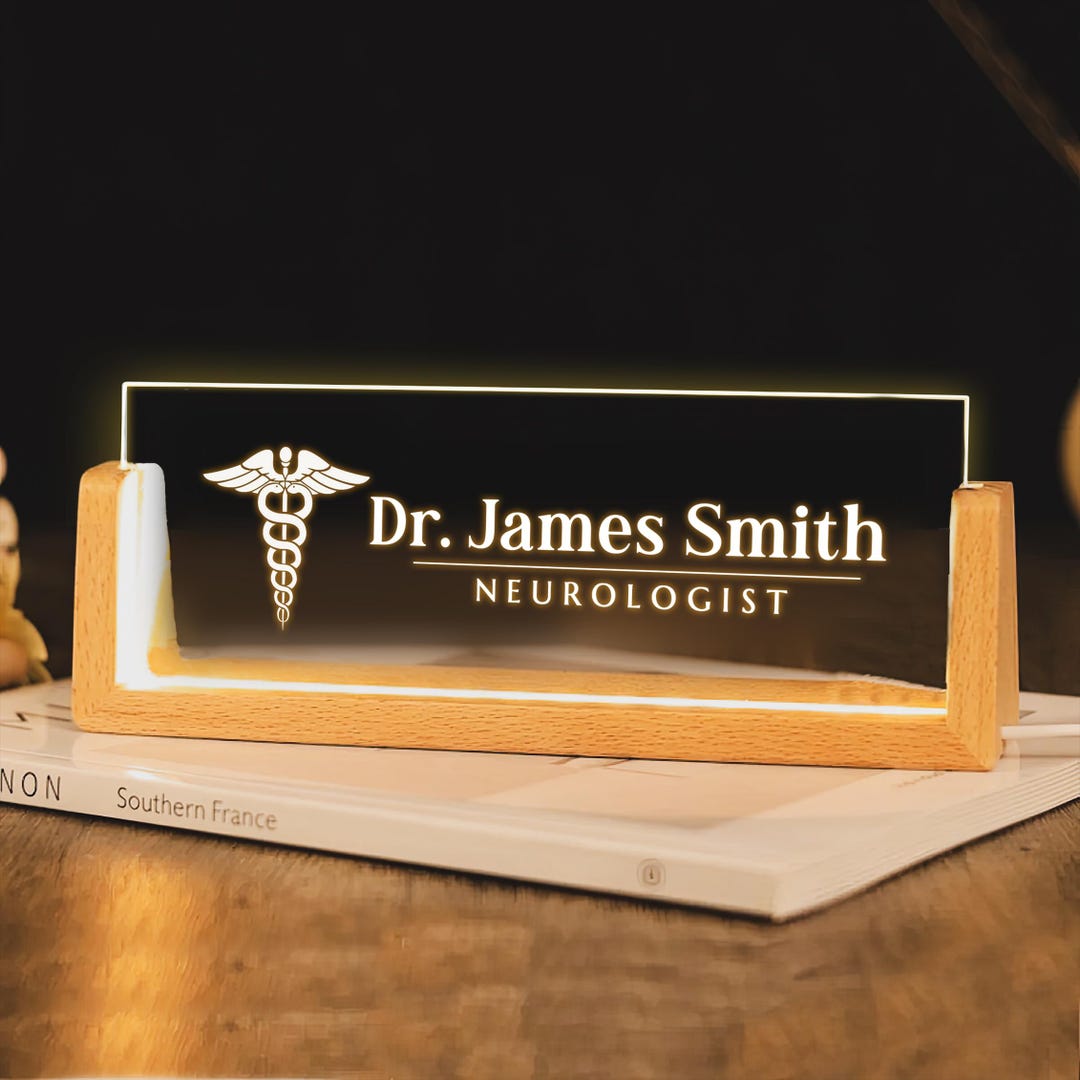 Neurologist Desk Name Plate, Neurology Doctor Office Sign, Brain ...