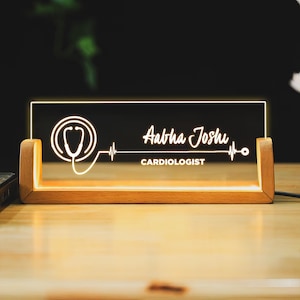 Cardiologist Desk Name Plate, Heart Doctor Office Sign, Cardiology ...