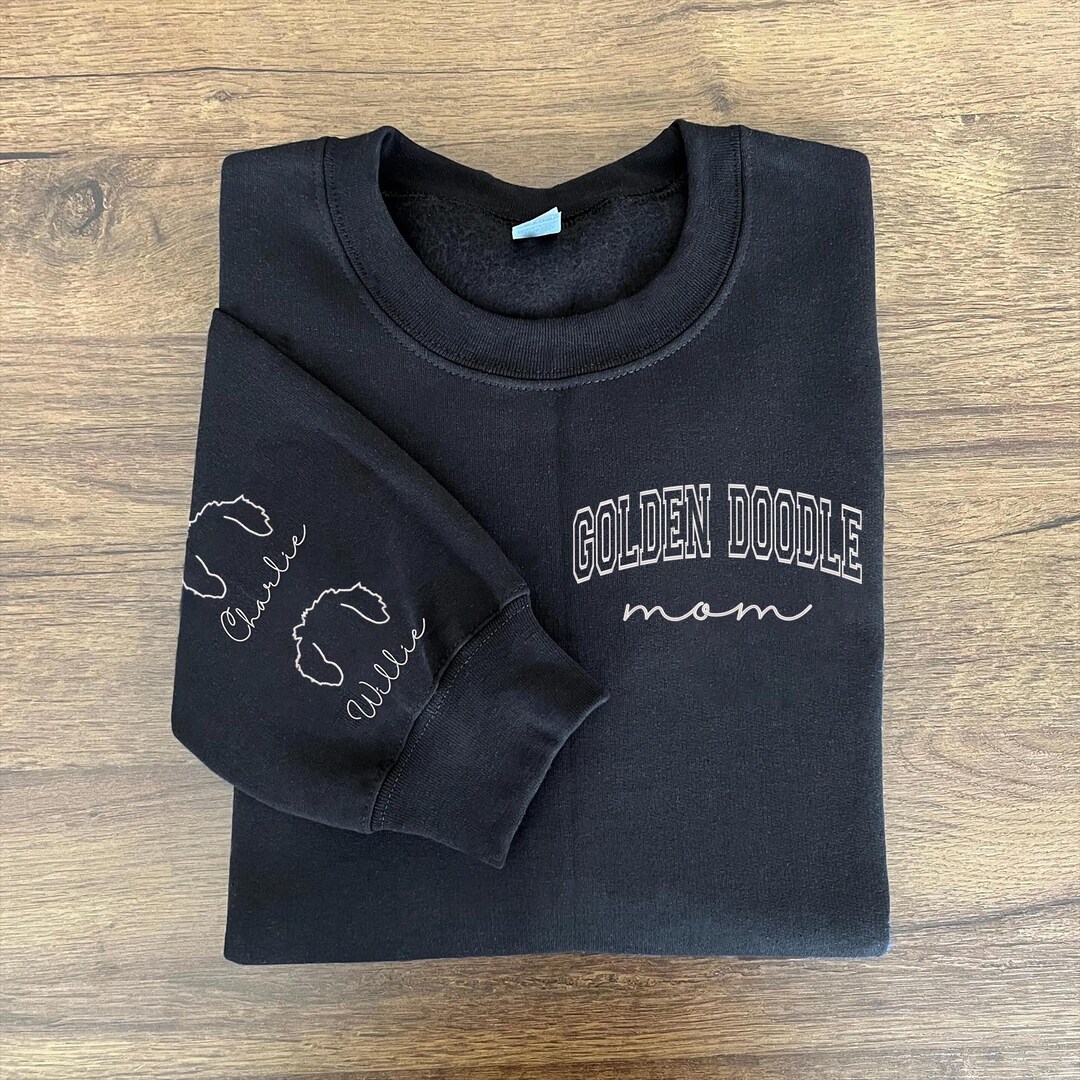 Embroidered Goldendoodle Custom Sweatshirt, Doodle Mom Sweater ...