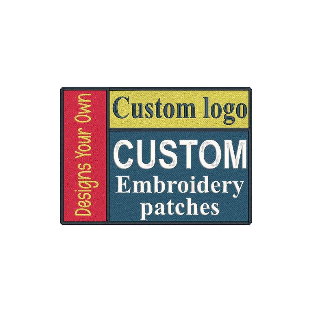 Custom Embroidered Logo Patches, Design Your Own Patch, Name Tag, Hat Patch, Birthday, Iron on ...
