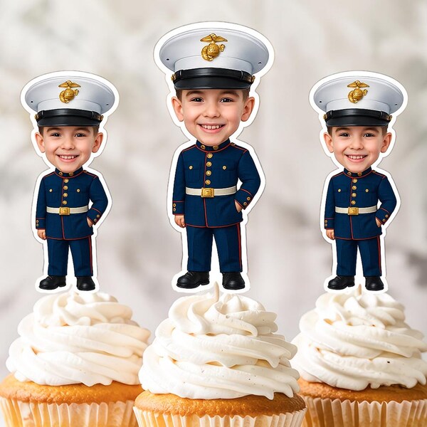 Marine Cake Topper - Etsy
