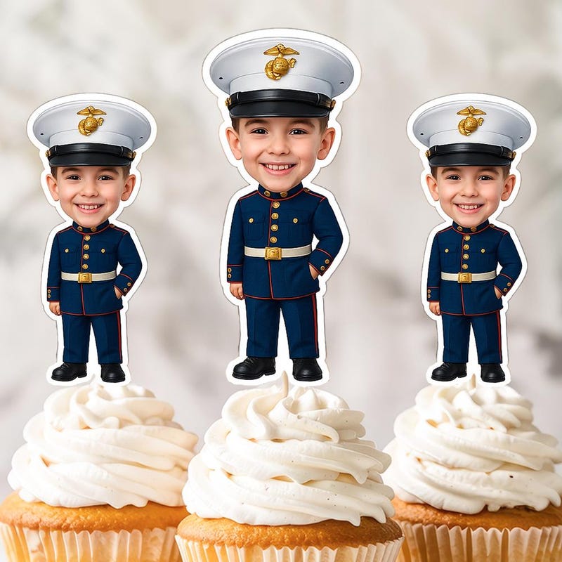 Marine Cake Topper - Etsy