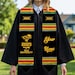 Personalized African American Graduation Sash, Graduation Stole African ...