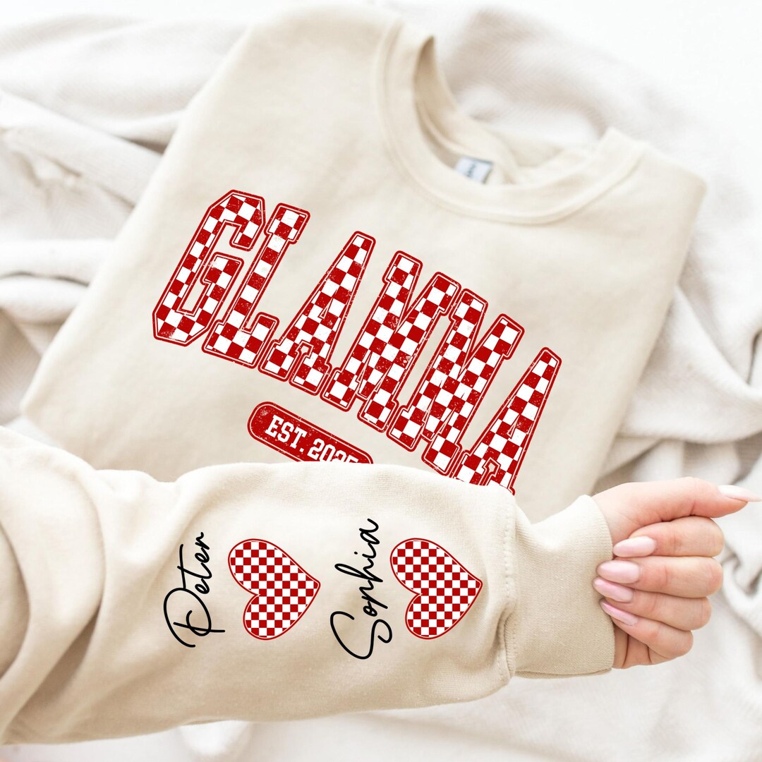 Personalized Retro Glamma Valentine Sweatshirt Shirt Hoodie, Grandma ...