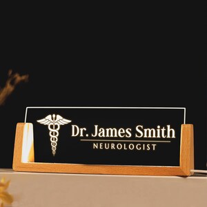 Neurologist Desk Name Plate, Neurology Doctor Office Sign, Brain ...