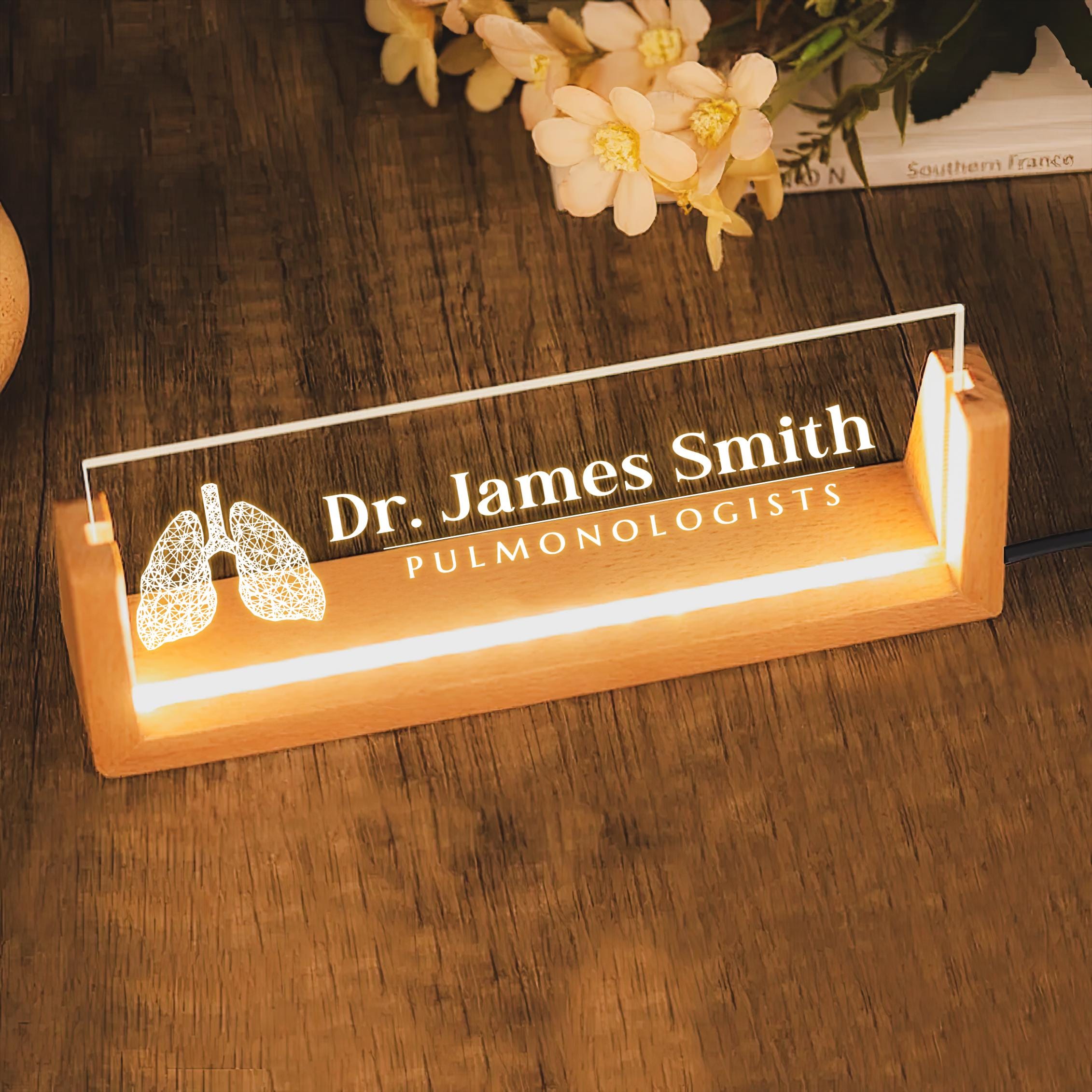 Pulmonologist Desk Name Plate, Lung Doctor Sign, Respiratory Specialist ...