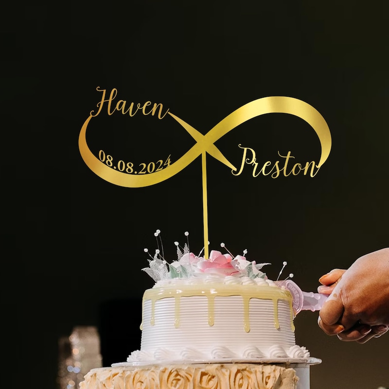 Infinity Cake Topper - Etsy