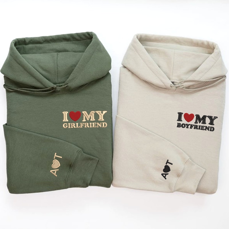 I Love My Girlfriend Hoodies - Etsy