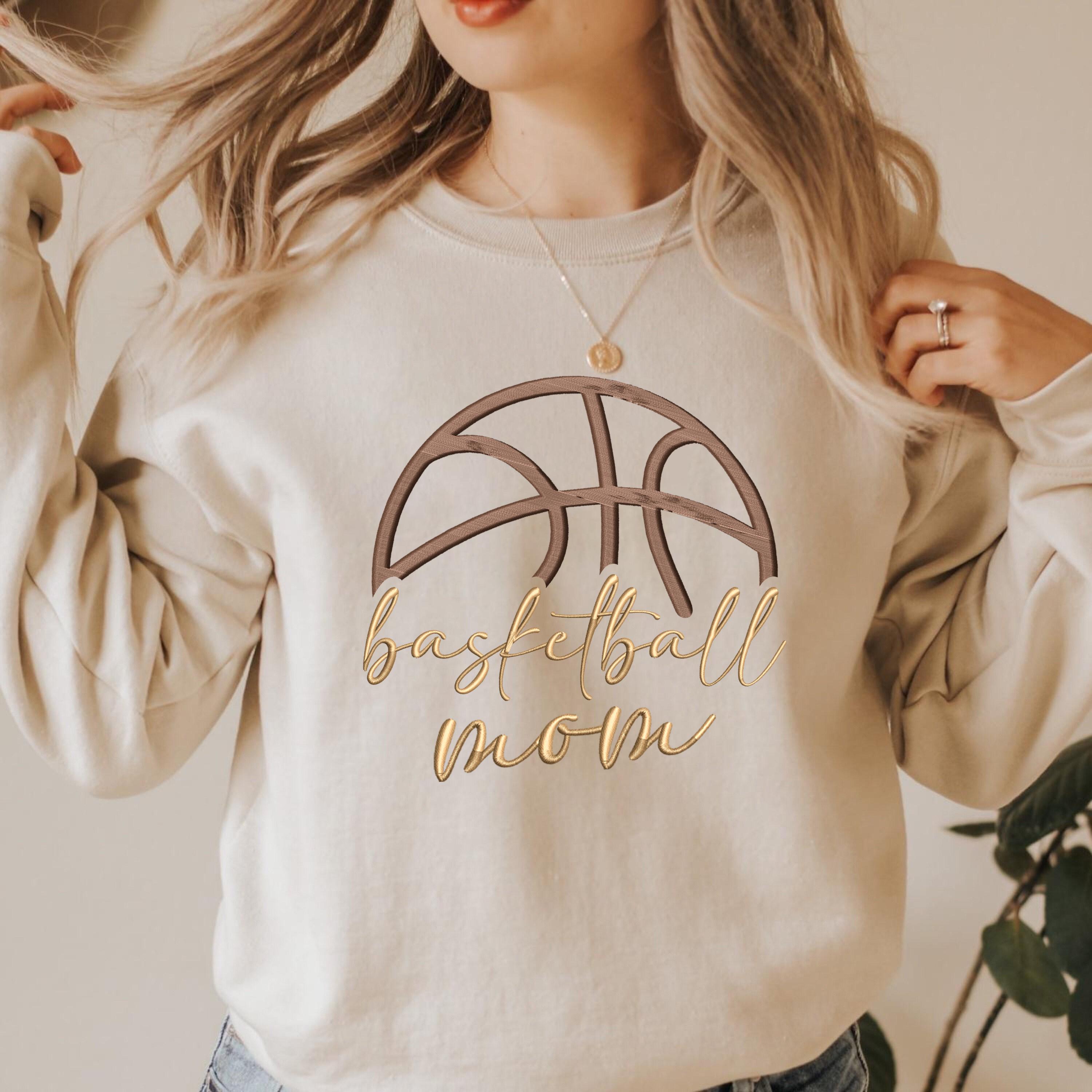 Custom Embroidered Basketball Mom Sweatshirt, Basketball Hoodie Sweater ...