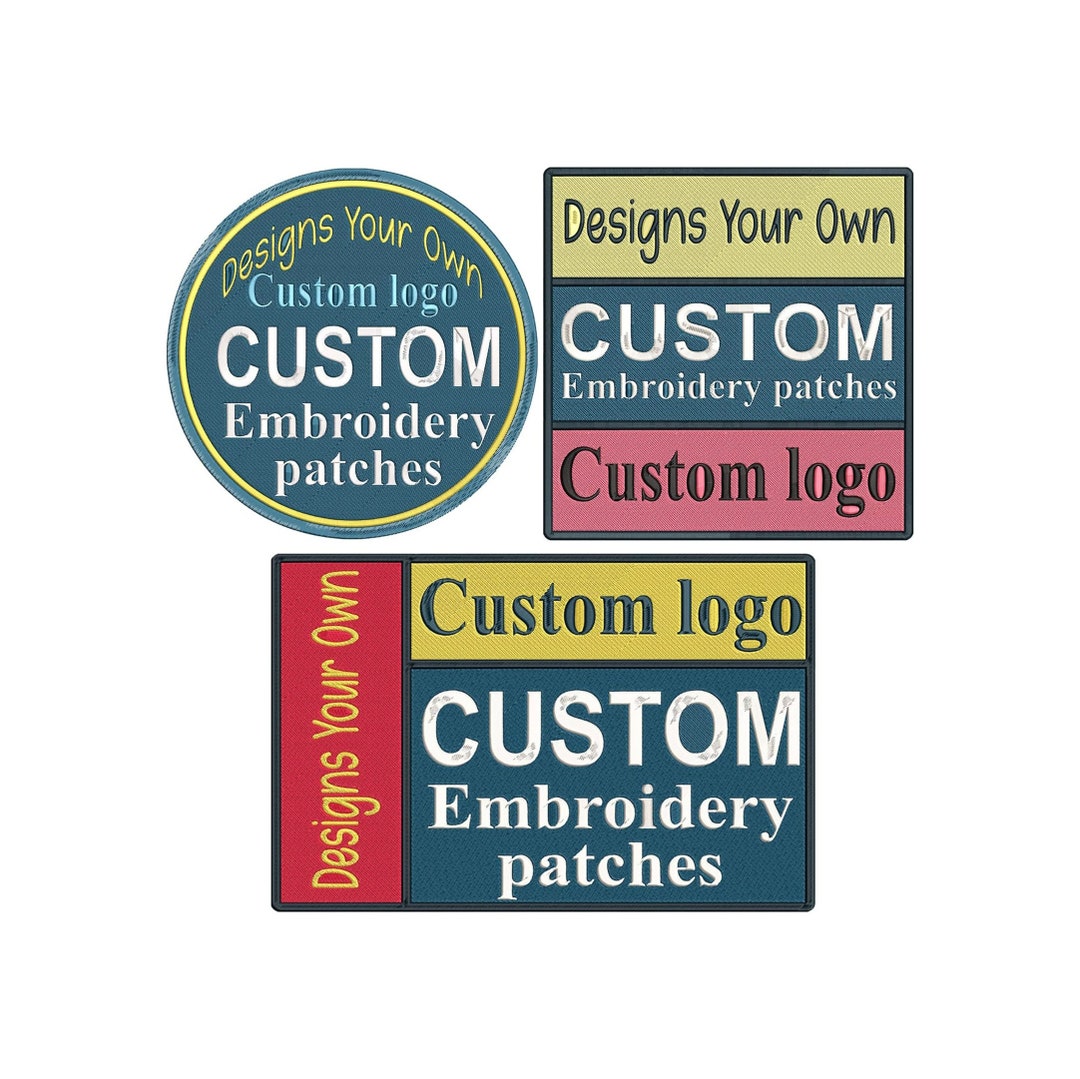Custom Embroidered Logo Patches, Made With Your Image Logo or Design ...