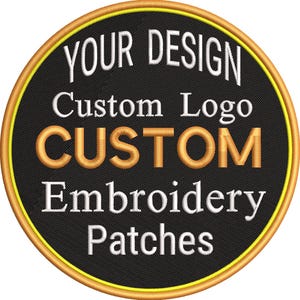 Custom Logo Iron-on Embroidered Patch, Personalized Logo Sew-on Patch ...