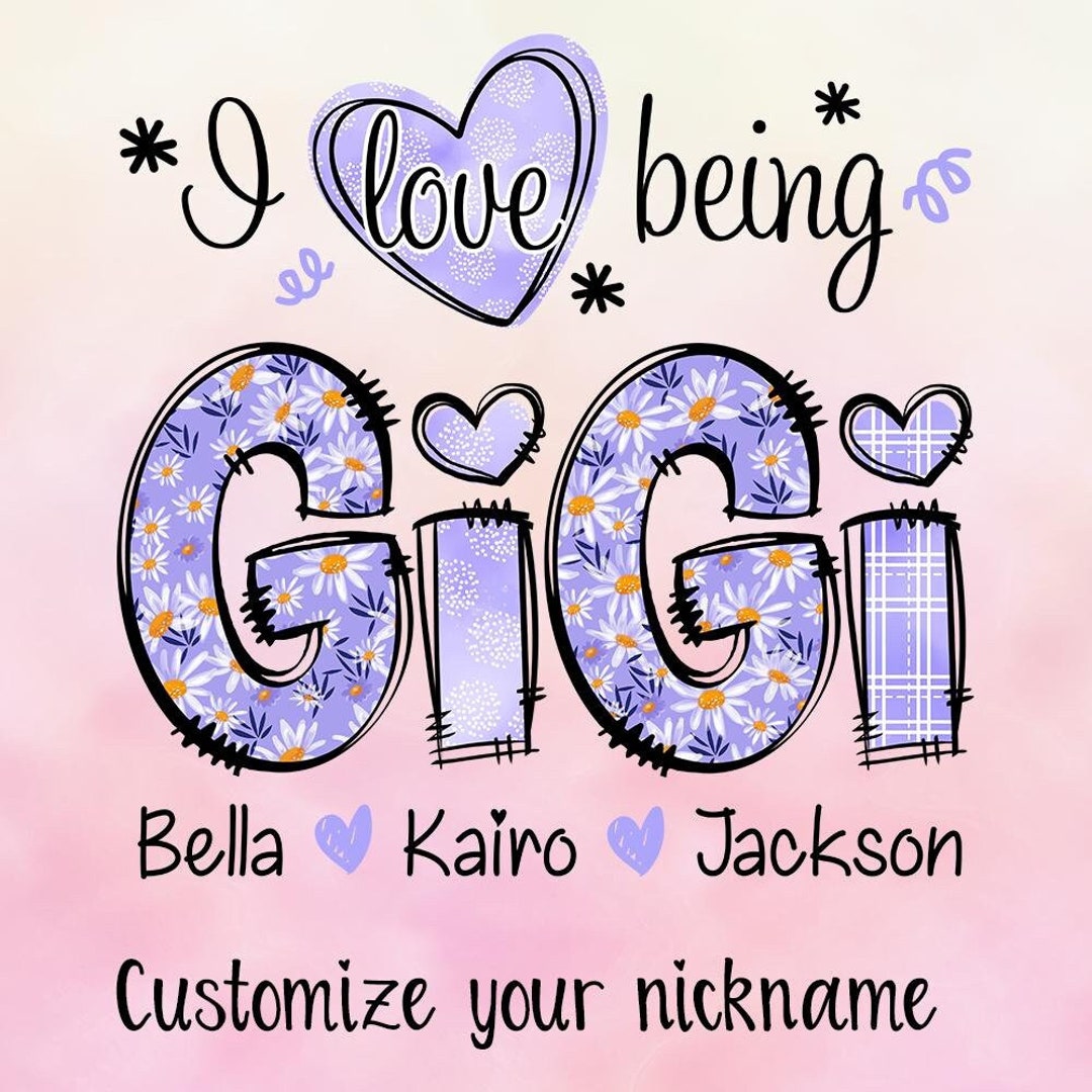Personalized Gigi Valentine PNG With Grandkids Names, Grammy Coffee Mug ...